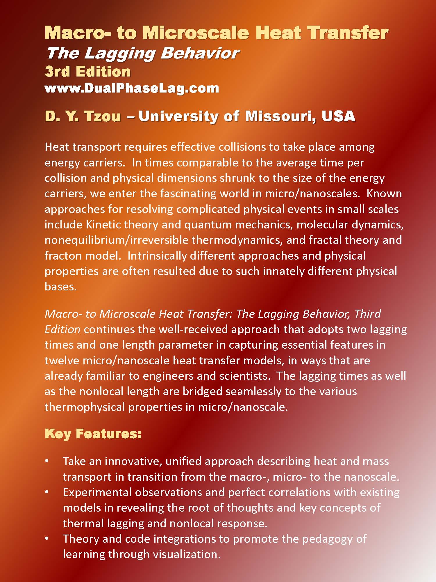 Macro to Microscale Heat Transfer: The Lagging Behavior, Third Edition ...